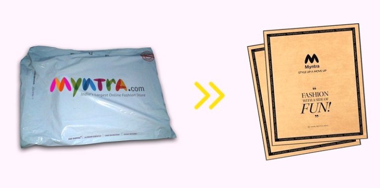 Myntra Achieves 100 Percent Plastic-free Packaging Delivery - Papermart