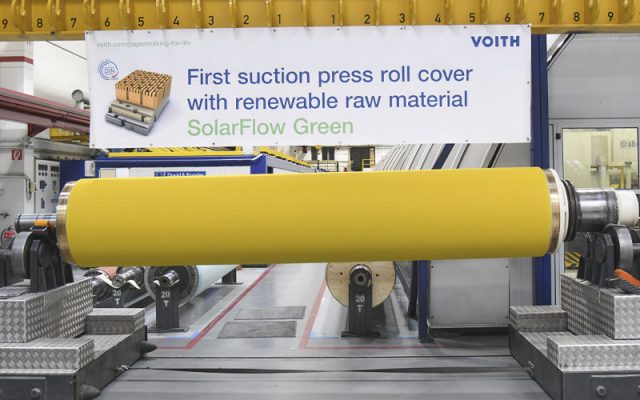 Voith Introduces Suction Press Roll Cover SolarFlow Green - Papermart